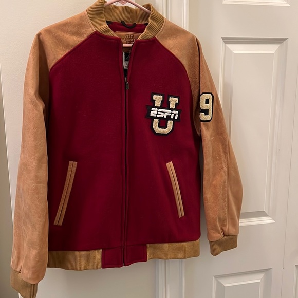 Jackets & Coats | Rare Espn U Woolleather 79 Jacket Size Sp | Poshmark